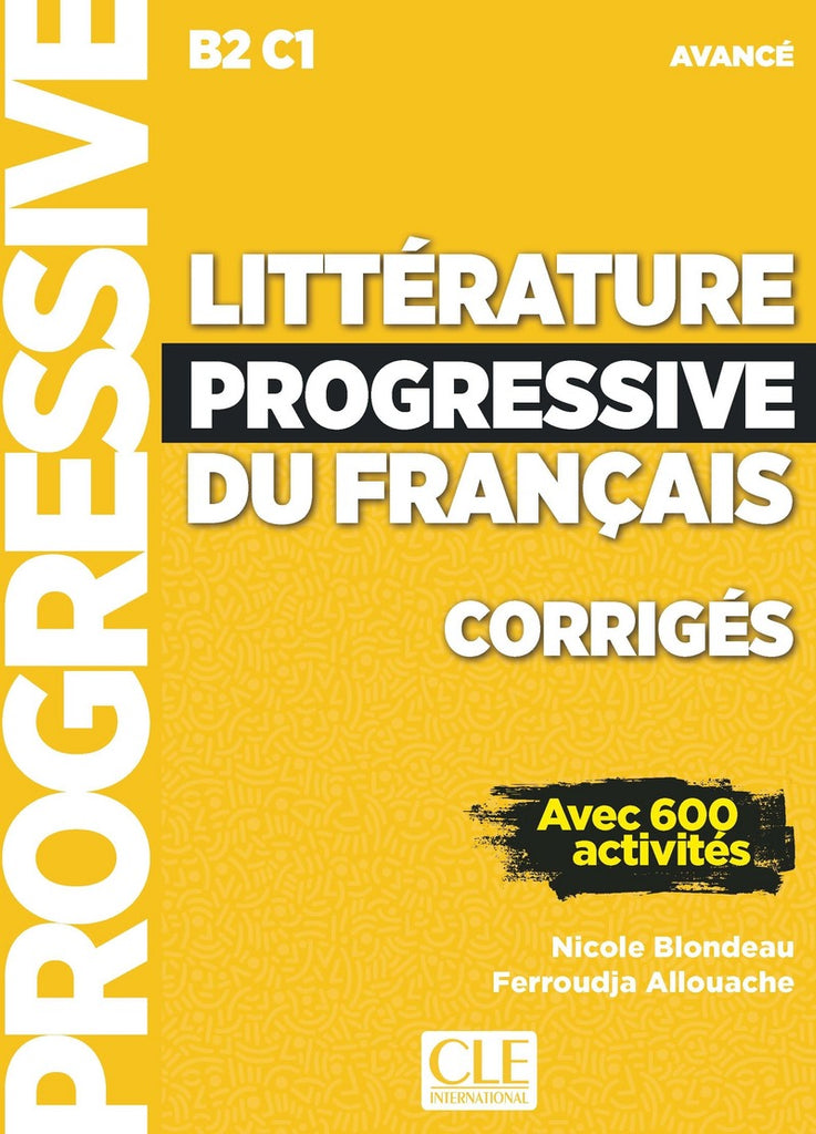 Littérature progressive du français - avancé - Corrigés 9782090351828 ...