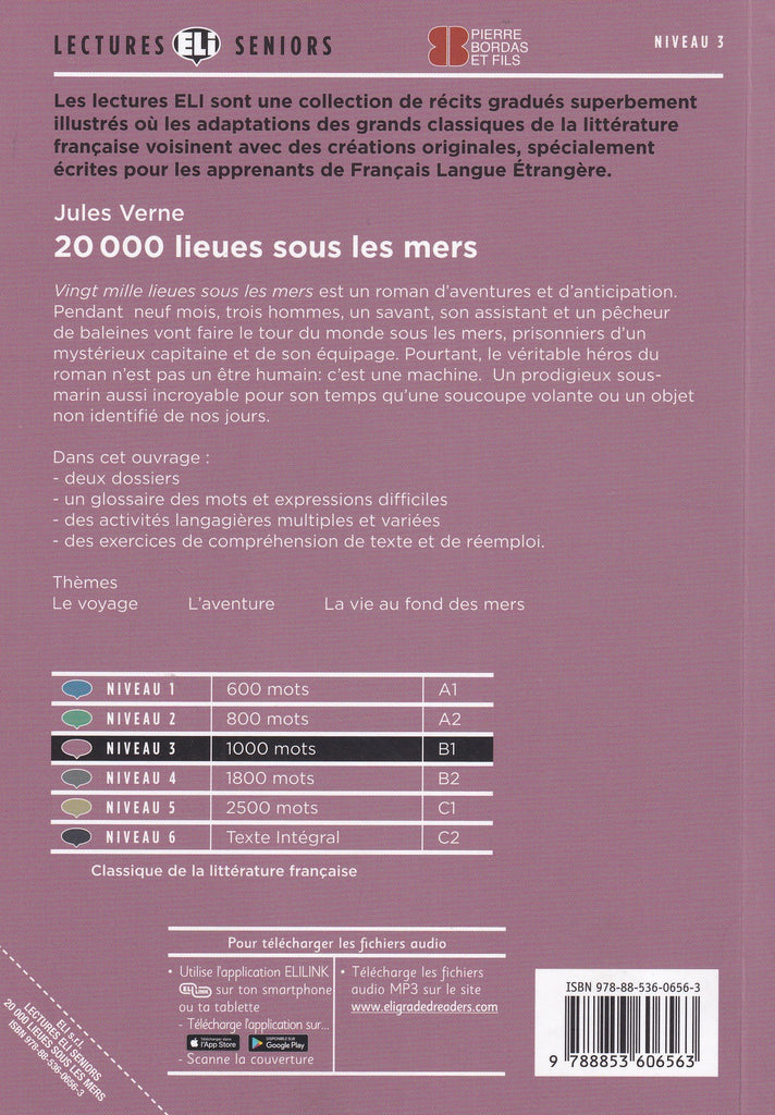 Vingt mille lieues sous les mers B1 + download audio - 9788853606563 ...