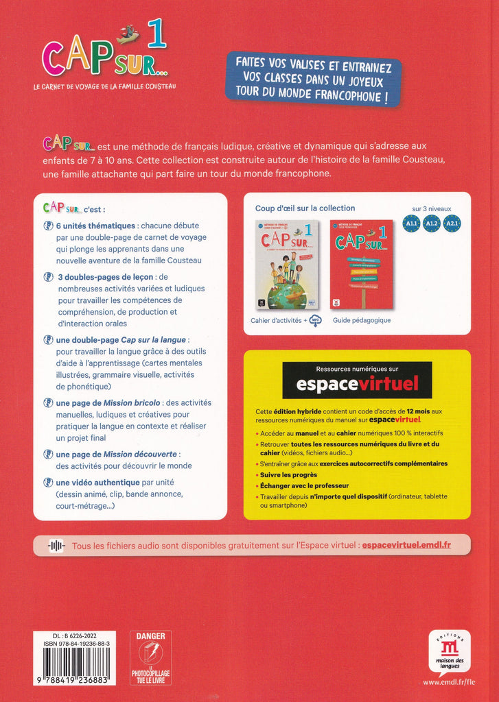 Cap sur… 1 – Édition hybride – Livre de l’élève + MP3 - 9788419236883 - Bay Language Books