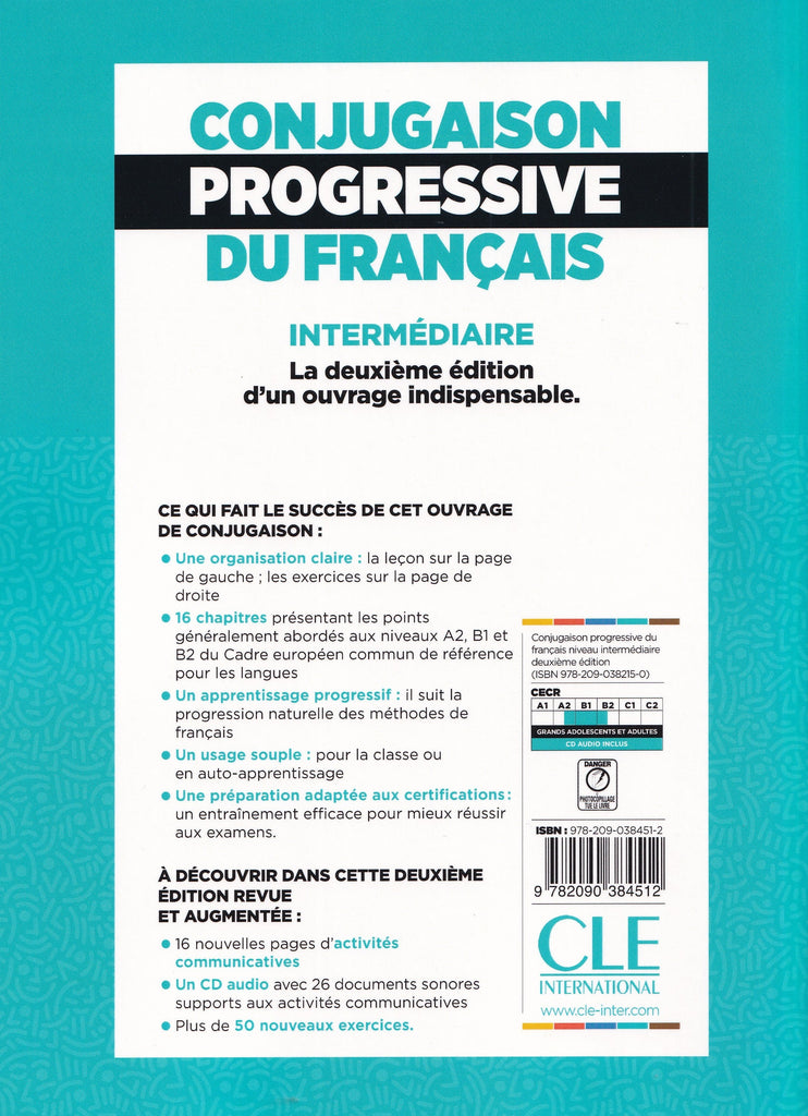 Conjugaison progressive du français - (A2/B1) - 9782090384512 - Bay ...