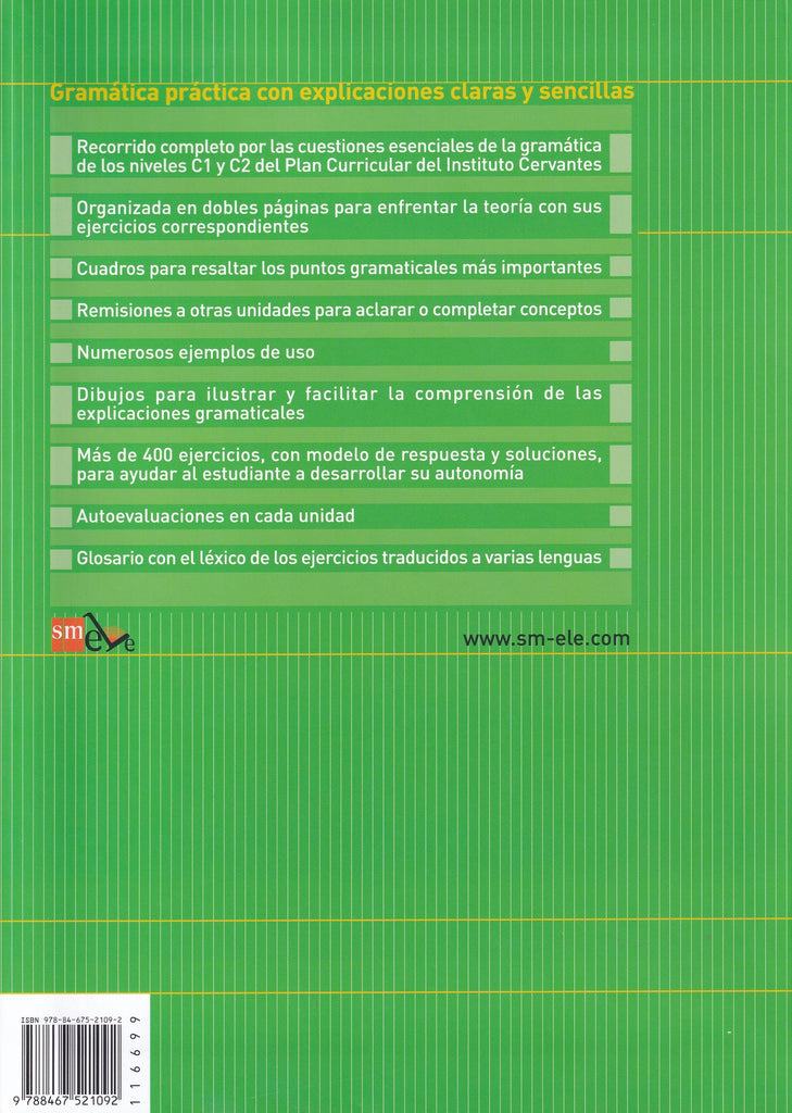 Gramatica de uso del Espanol C1-C2 - Teoria y practica - 9788467521092 - Bay Language Books