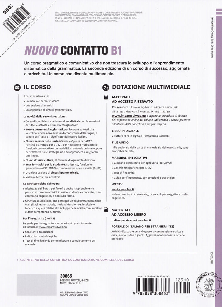 Nuovo Contatto B1 (Manuale + Eserciziario + Digitale) - 9788858308653 - Bay Language Books