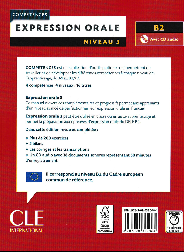 Competences: Expression Orale 3 + CD - 9782090380064 - Bay Language Books