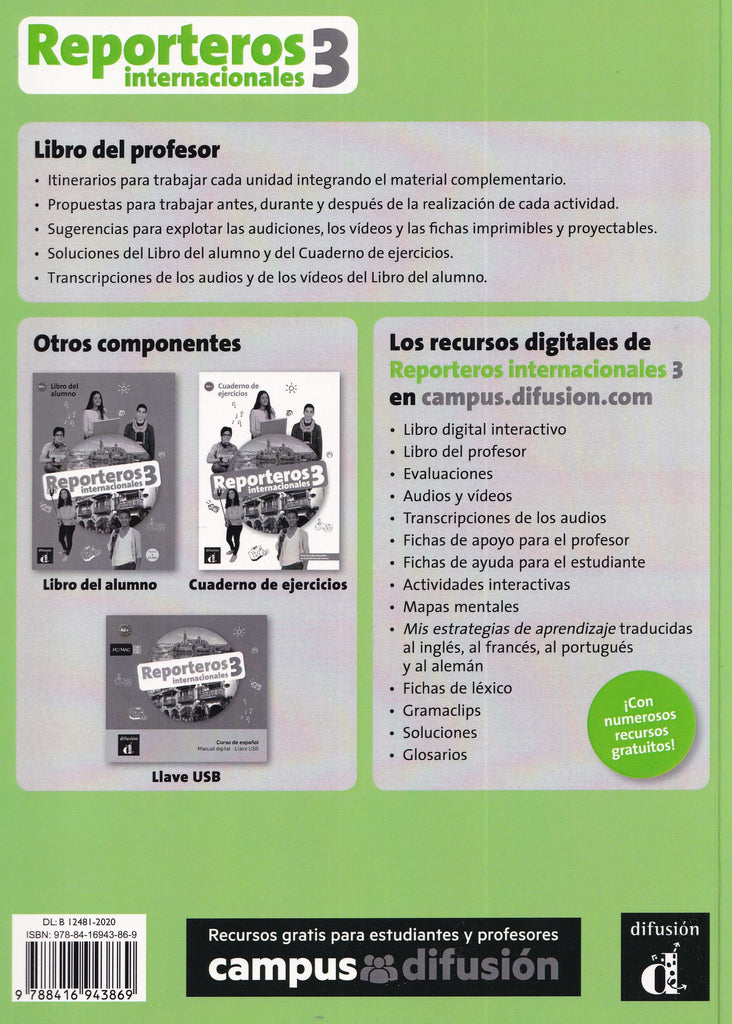 Reporteros internacionales 3 - Libro del profesor (A2+) 9788416943869 ...