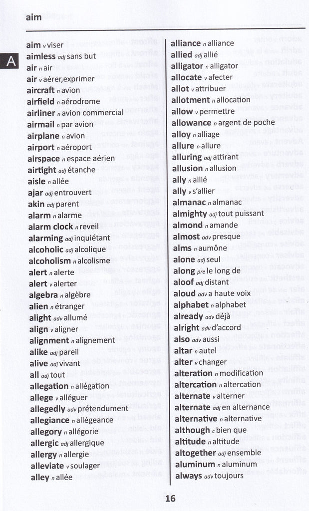 Maths Science & Social Studies English/French Bilingual Dictionary ...