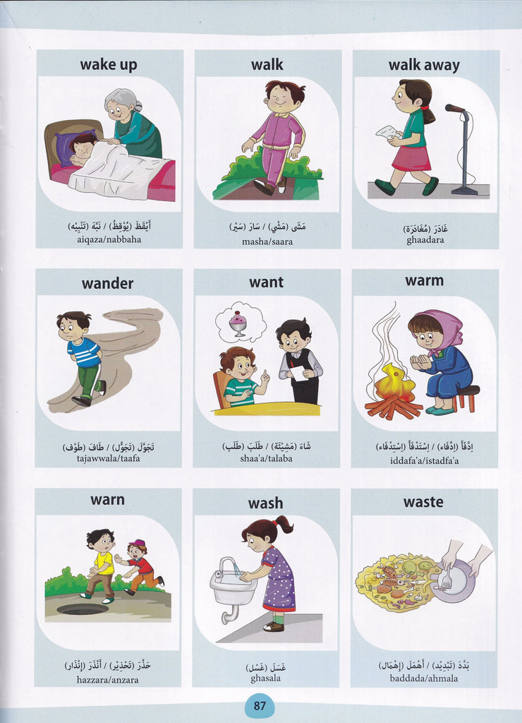 English-Arabic My First Action Words Picture Dictionary 9789383526901 ...