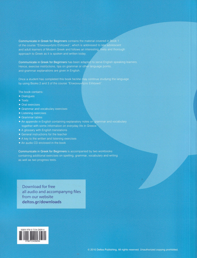 Communicate in Greek for Beginners + audio - 9780733426094 - Bay ...