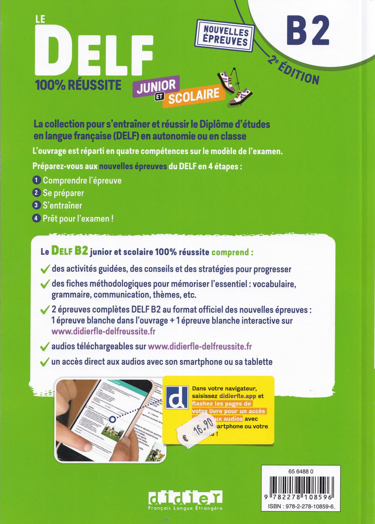 Le DELF B2 Junior et Scolaire 100% Réussite - 9782278108596 - Bay ...