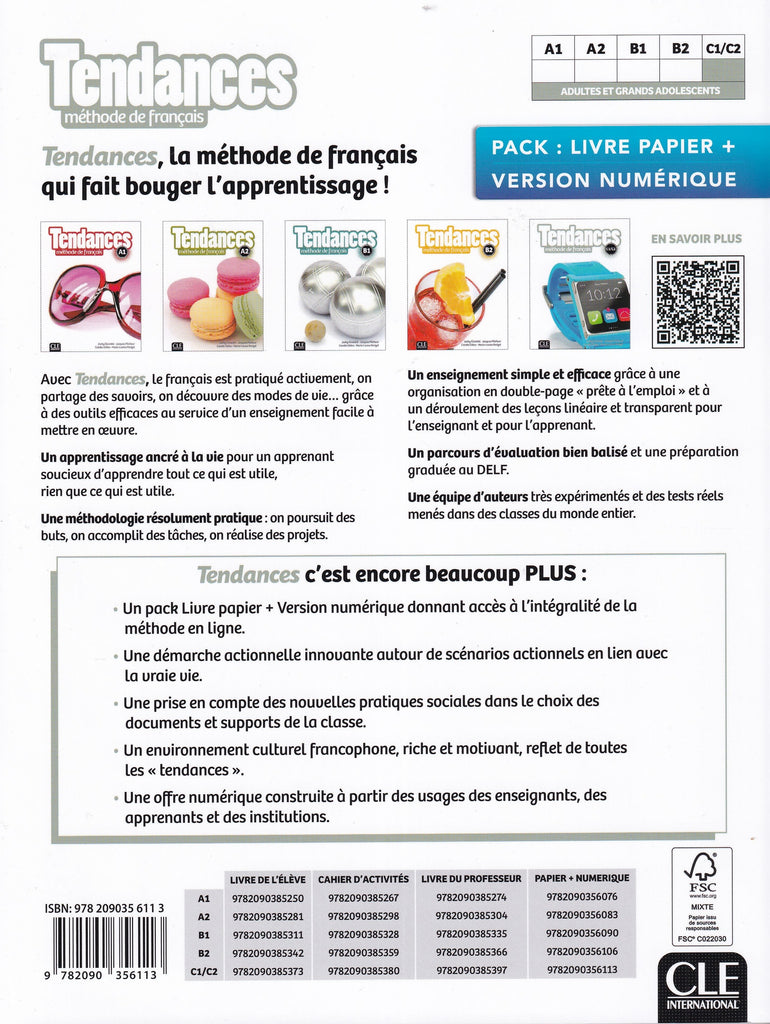 Tendances: C1/C2 Livre de l'élève + Version numérique - 9782090356113 ...