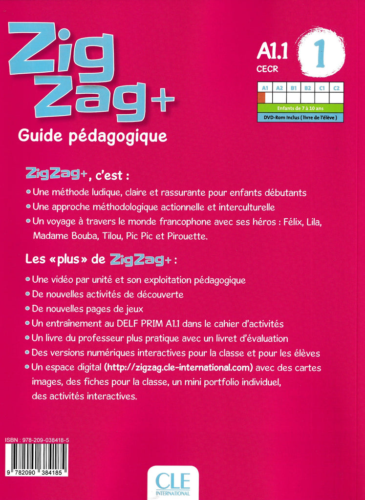 Zigzag+ 1: Guide pédagogique - A1.1 - 9782090384185 - Bay Language Books