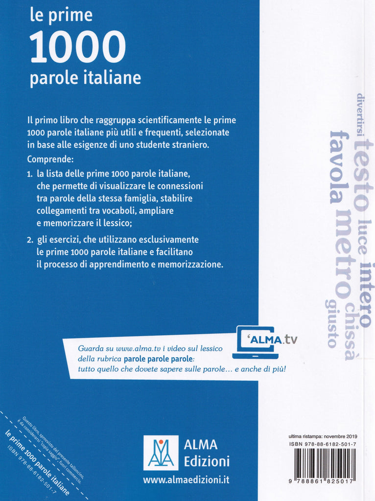 Le prime 1000 parole - con esercizi. A1-A2. 9788861825017 - Bay ...
