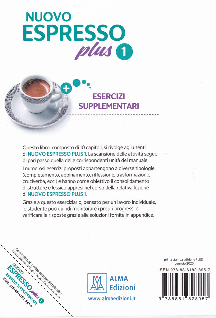 NUOVO Espresso plus 1 - ESERCIZI SUPPLEMENTARI - 9788861828957 - Bay ...