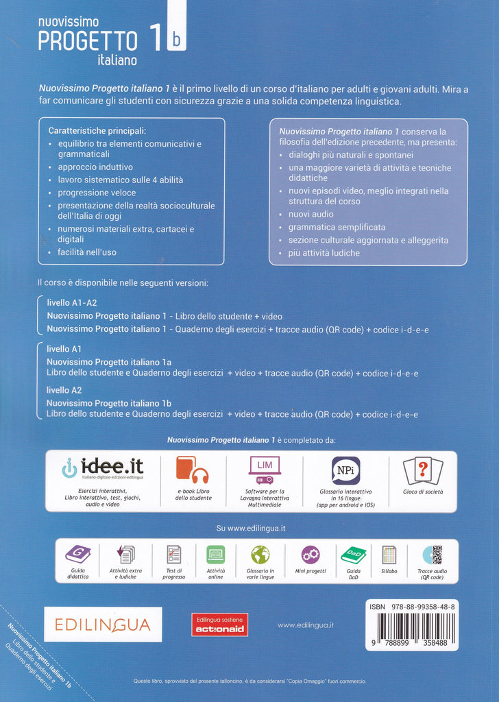 Nuovissimo Progetto italiano 1b - Libro dello studente - 9788899358488 ...