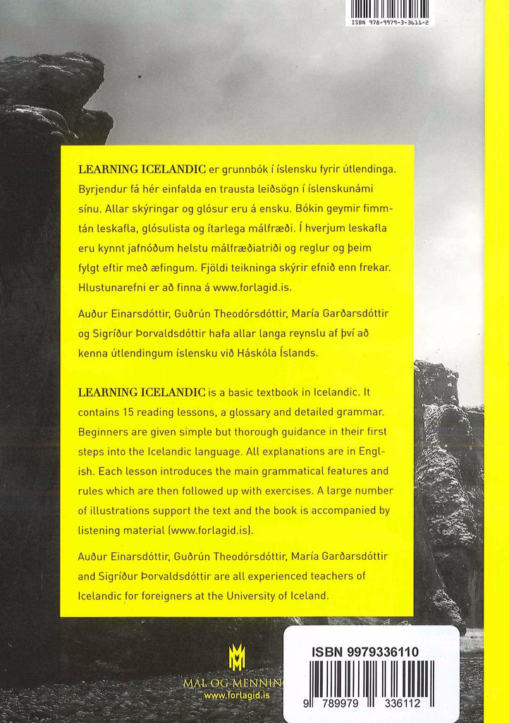 Learning Icelandic (Course). Textbook with free audio - 9789979336112 ...