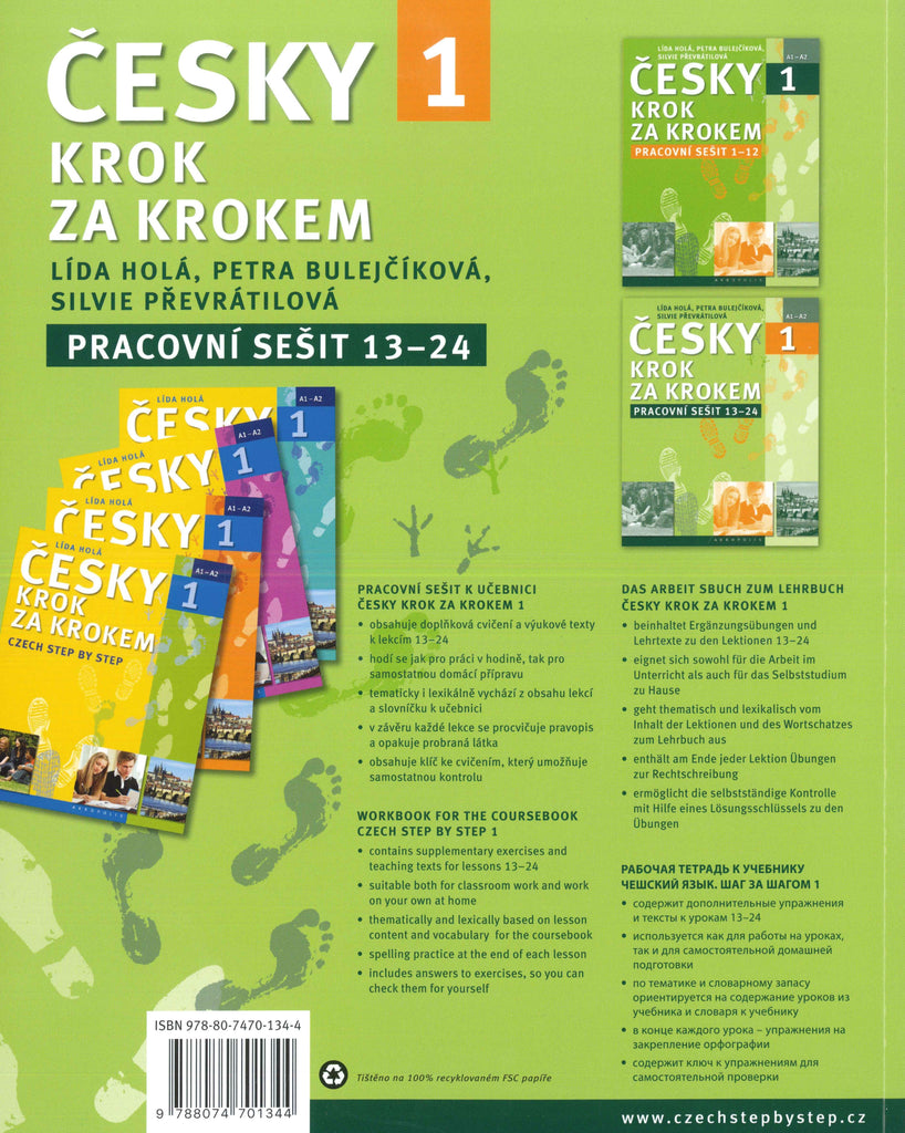 Czech Step by Step 1: Workbook 2 - lessons 13-24 - 9788074701344 - Bay ...