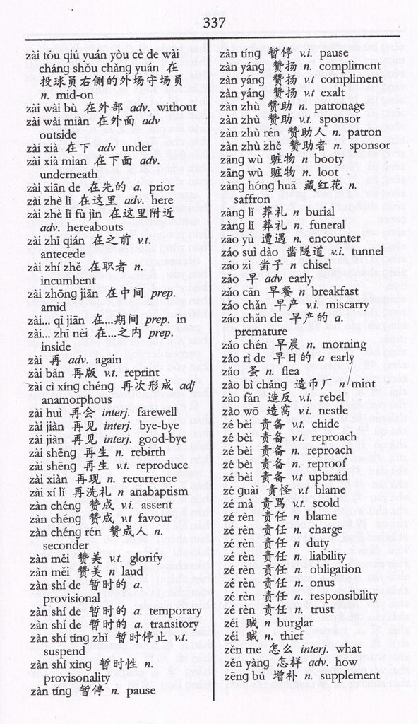 English-Chinese & Chinese-English (Mandarin) Exam Dictionary - Bay ...