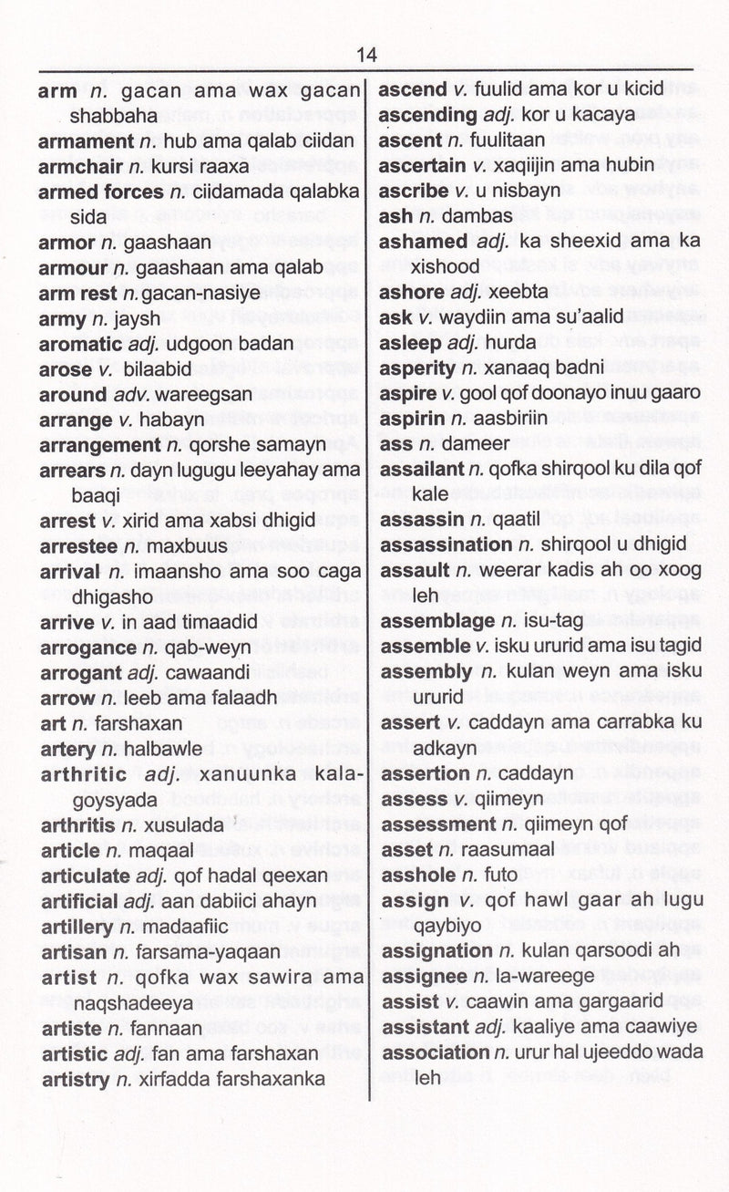 somali dictionary