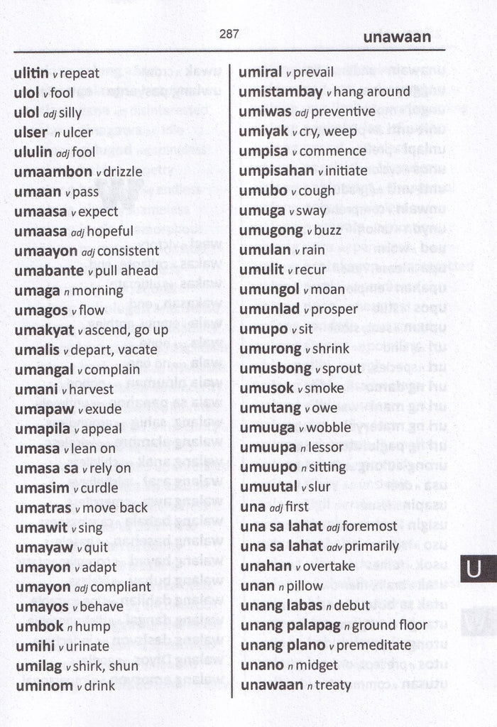 English-Tagalog & Tagalog-English Word-to-Word Exam Dictionary - Bay ...