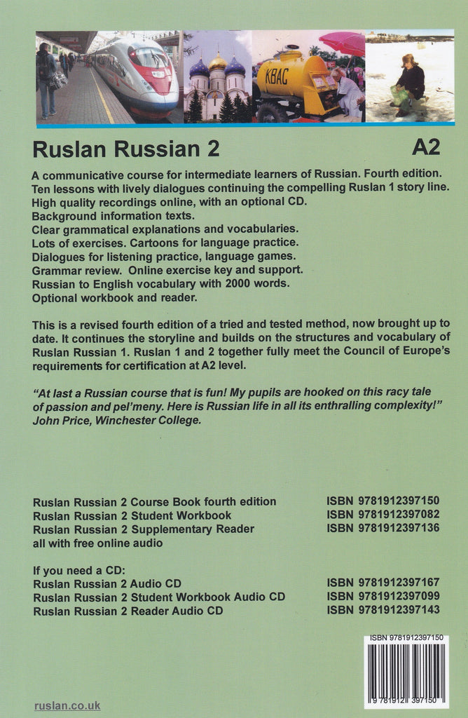 Ruslan Russian 2: Course book with free MP3 audio download - Bay ...