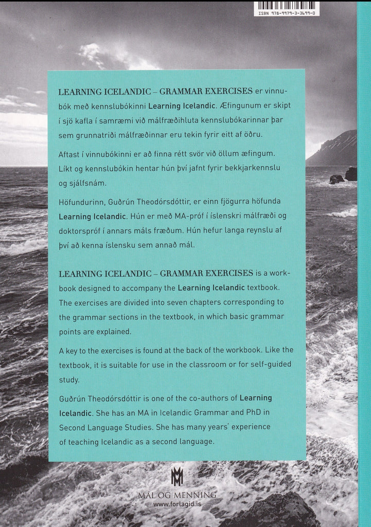 Learning Icelandic (Course). Grammar exercises - 9789979336990 - Bay ...