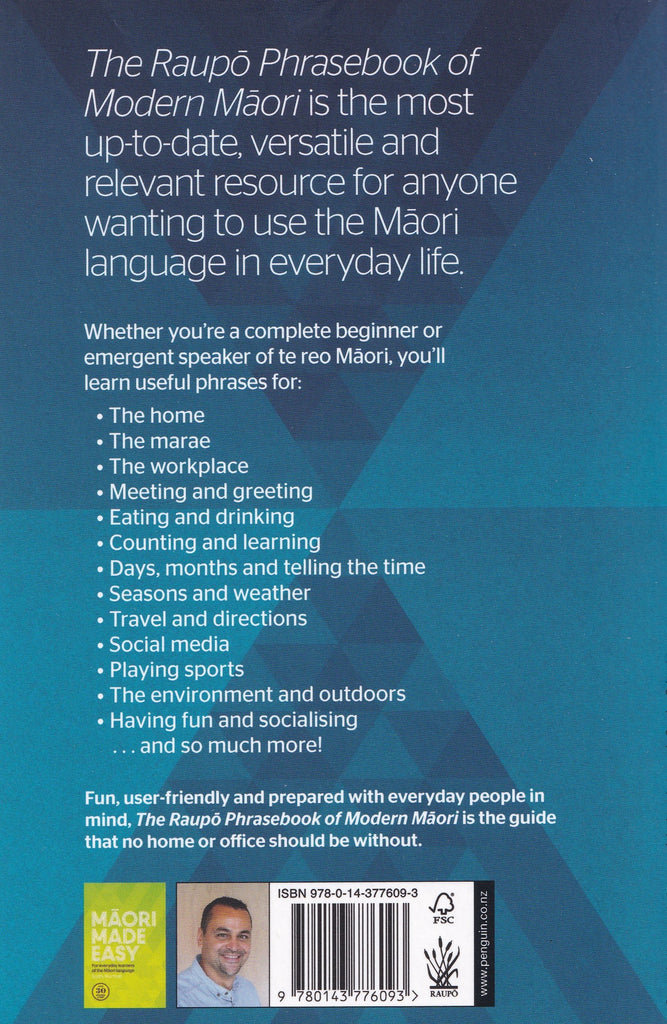 Raupo Phrasebook of Modern Maori - Scotty Morrison - 9780143776093 ...