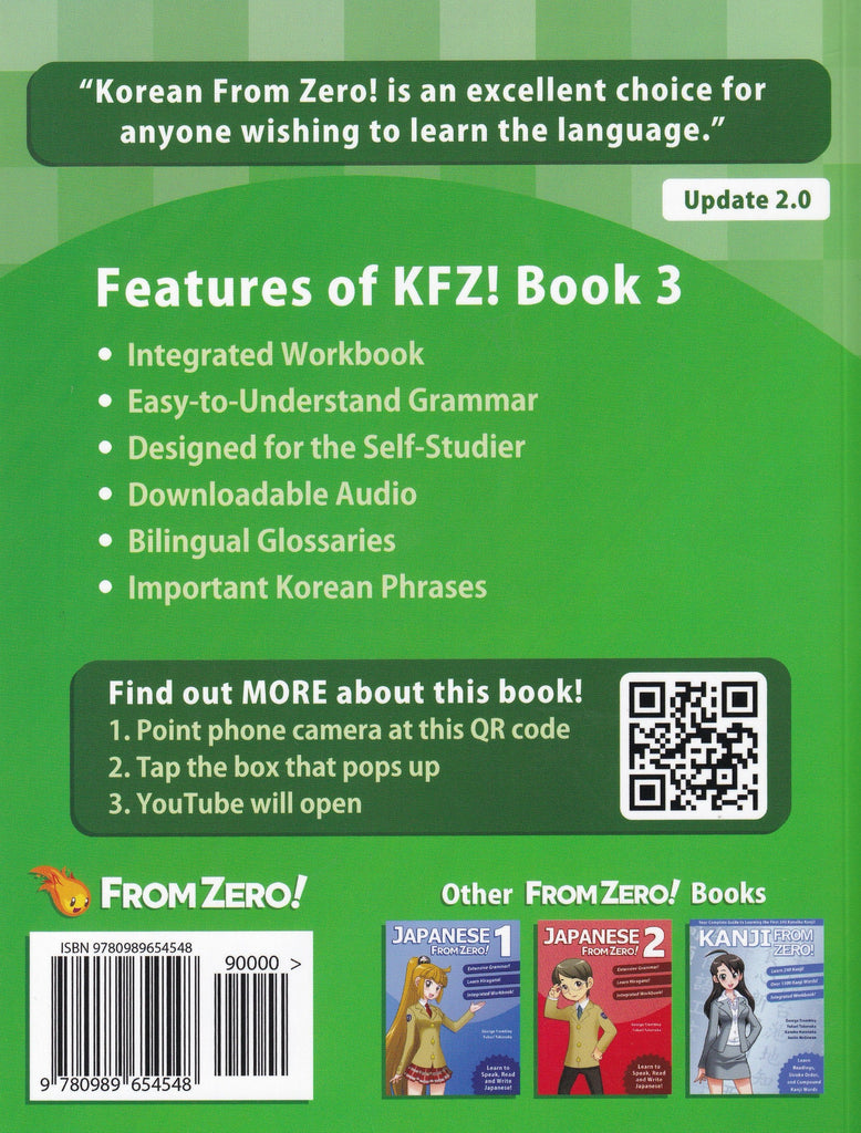 Korean From Zero! 3 - 9780989654548 - Bay Language Books